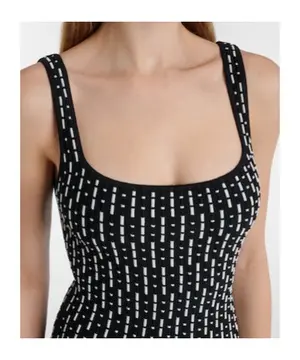 Staud Ellison Compact Knit Midi Dress