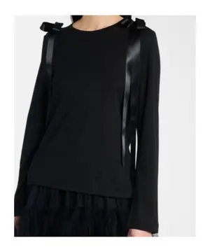 Simone Rocha Bow-detail Jersey Top