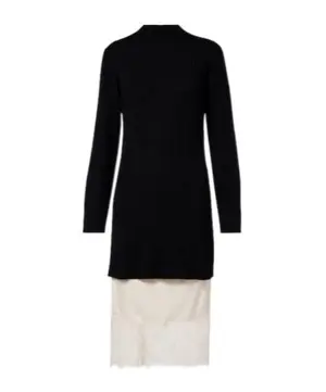 Staud Willow Wool-blend Sweater Dress - Black