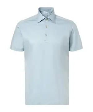 Kiton Cotton Polo Shirt - Blue