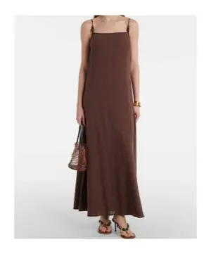 Staud Laura Cotton Gauze Maxi Dress