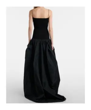 Stella McCartney Asymmetrical Crêpe And Jersey Gown