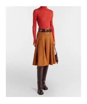 Stouls Sabrina Suede Midi Skirt