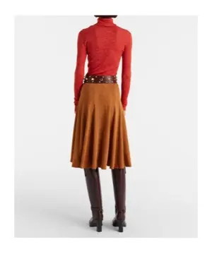 Stouls Sabrina Suede Midi Skirt