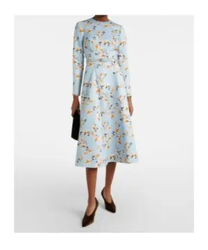 EMILIA WICKSTEAD Floral Print Midi Dress