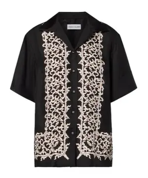 Rebecca Vallance Sundia Silk Shirt - Black