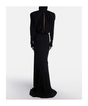 MUGLER Draped Knit Dress