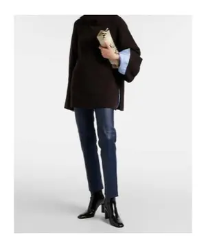 JOSEPH Coleman Leather Slim Pants