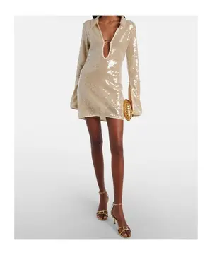 Oseree Sequined Mini Dress