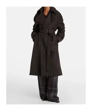 THE FRANKIE SHOP Dursley Belted Double-breasted Trench Coat