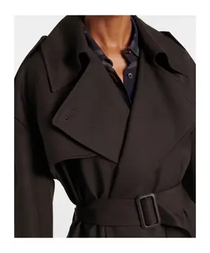 THE FRANKIE SHOP Dursley Belted Double-breasted Trench Coat