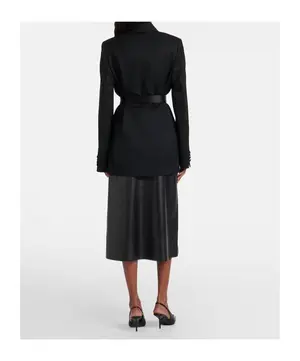 Victoria Beckham Leather Pencil Skirt