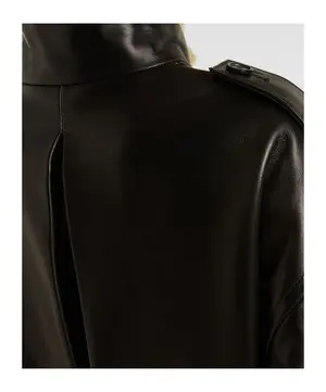 Khaite Sigi Shearling-trimmed Leather Jacket