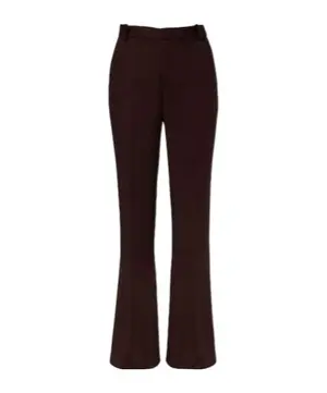 Vince Mid-rise Flared Pants - Brown