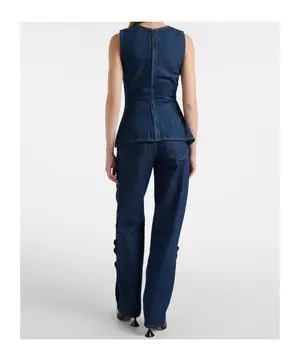 ROTATE BY BIRGER CHRISTENSEN High-waisted Snap-button Jeans