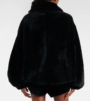 Nour Hammour Plush Shearling Jacket