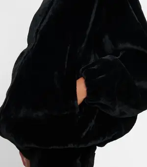 Nour Hammour Plush Shearling Jacket
