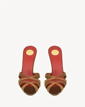 Saint Laurent Chandelle Open Toe Mules