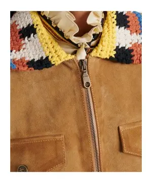 Etro Crocheted Edge Zipper Jacket