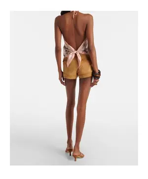Etro Suede Shorts