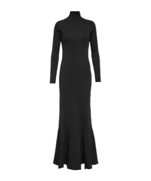 Balenciaga Long Turtleneck Dress