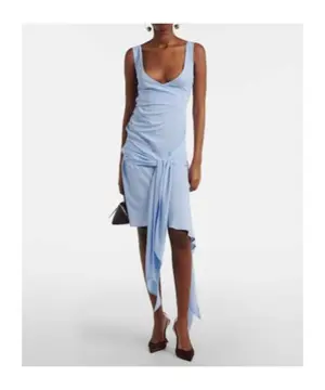 Attico Draped Crêpe Minidress