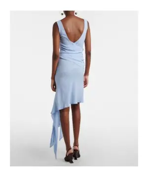 Attico Draped Crêpe Minidress