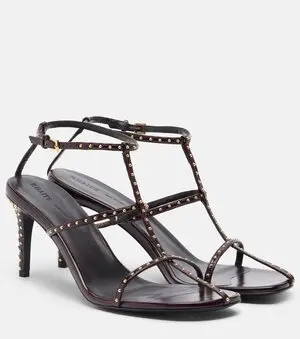 Khaite Cage Studded Leather Sandals