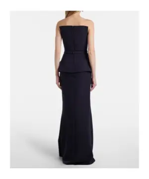 SAFIYAA LONDON Carter Crepe Bustier Gown