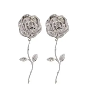 Magda Butrym Flower-shaped Earrings - Gray