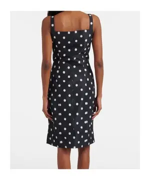 PATOU Polka-dot Faille Minidress