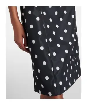PATOU Polka-dot Faille Minidress