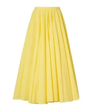 Jacquemus Paysan Asymmetric Cotton-blend Midi Skirt - Yellow