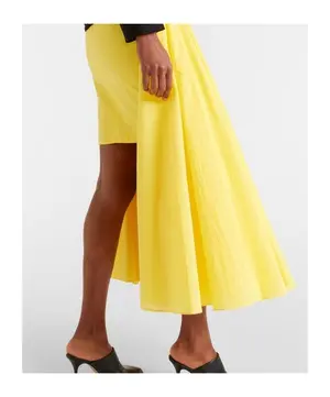 Jacquemus Paysan Asymmetric Cotton-blend Midi Skirt