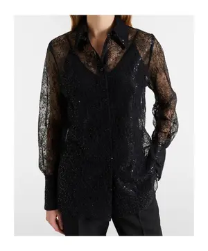 Nina Ricci Sequined Lace Shirt