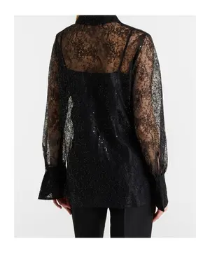 Nina Ricci Sequined Lace Shirt
