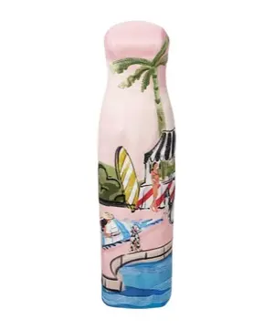 LEO Ava Beaded Printed Corset Dress - Multicolor