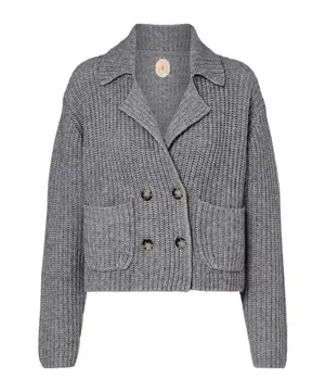 Jardin Des Orangers Cotton And Cashmere Cardigan - Gray