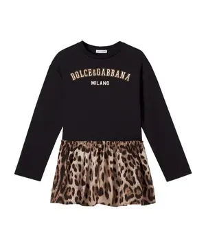 Dolce & Gabbana Long-sleeved Dress - Black