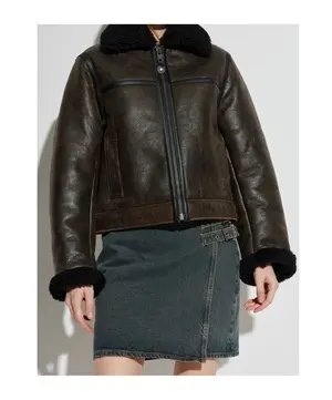 SAMSOE SAMSOE Shearling-collar Jacket