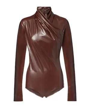 MUGLER Draped Bodysuit