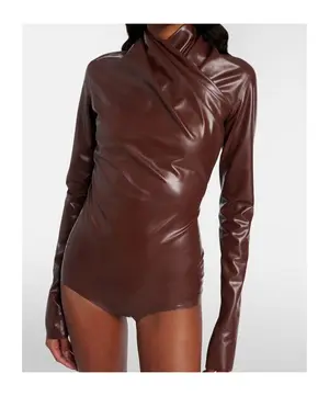 MUGLER Draped Bodysuit