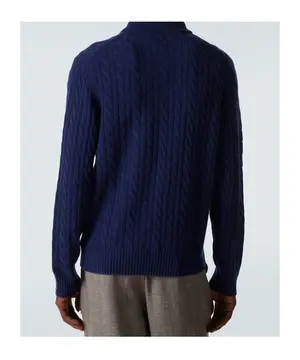 Arch4 Cable-knit Polo Sweater