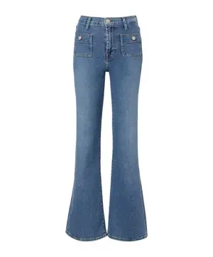7 For All Mankind Modern Dojo Flared Jeans - Blue
