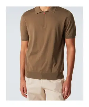 Kiton Cotton Half-zip Polo Shirt