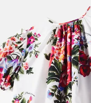 Dolce & Gabbana Floral Cotton Poplin Dress