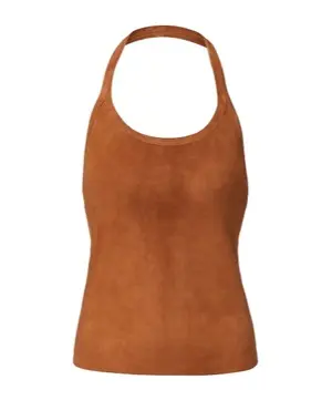 Stouls Suede Halterneck Top