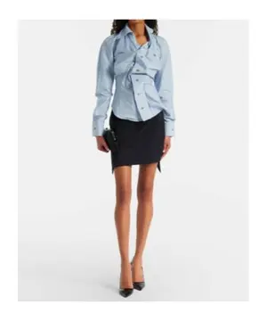 VIVIENNE WESTWOOD Orb Embroidered Cotton Poplin Shirt
