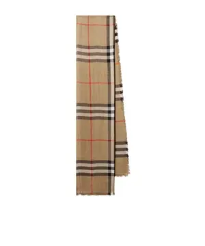 Burberry Plaid Scarf - Brown