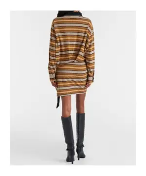 Isabel Marant Étoile Isea Striped Cotton Piqué Polo Dress